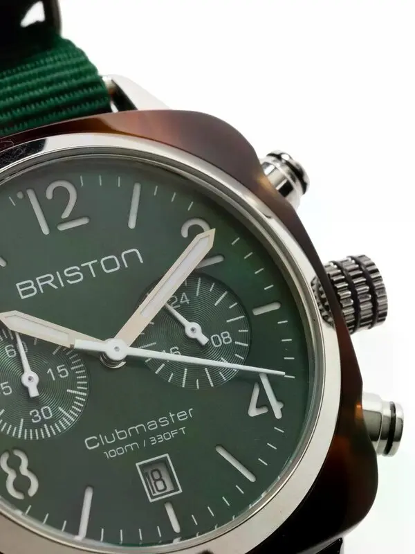 BRISTON Clubmaster Classic Chronograph Watch - Green
