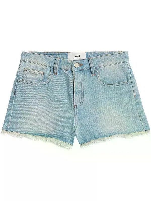 AMI Paris Raw-cut Mini Shorts