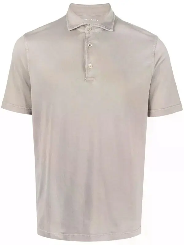 Fedeli Plain Cotton Polo Shirt