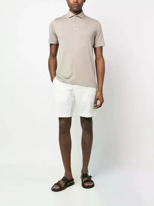 Fedeli Plain Cotton Polo Shirt