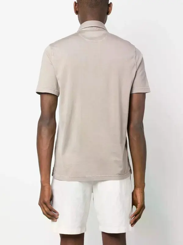 Fedeli Plain Cotton Polo Shirt
