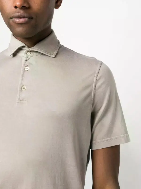 Fedeli Plain Cotton Polo Shirt
