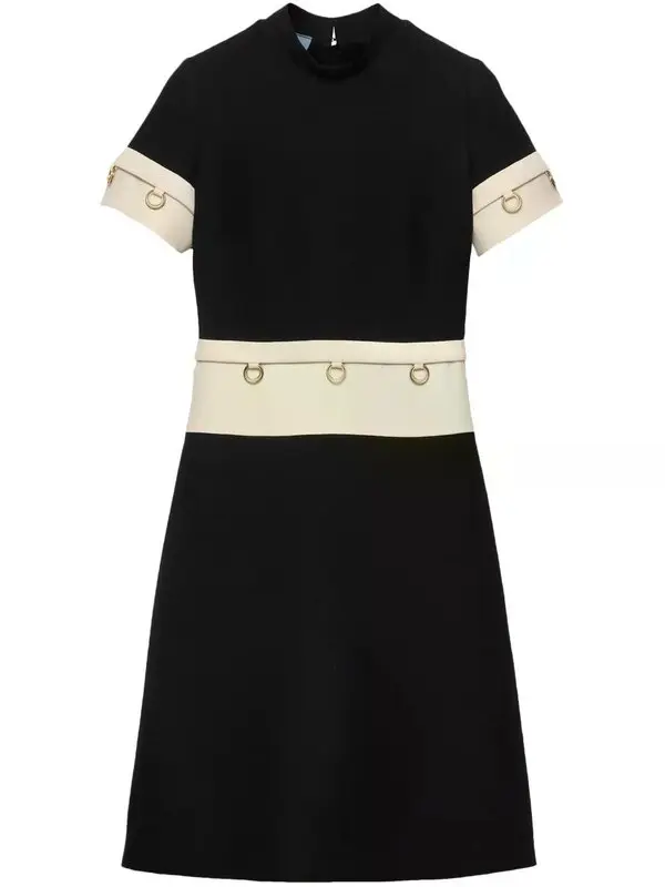 Prada Ring-detail Midi Dress