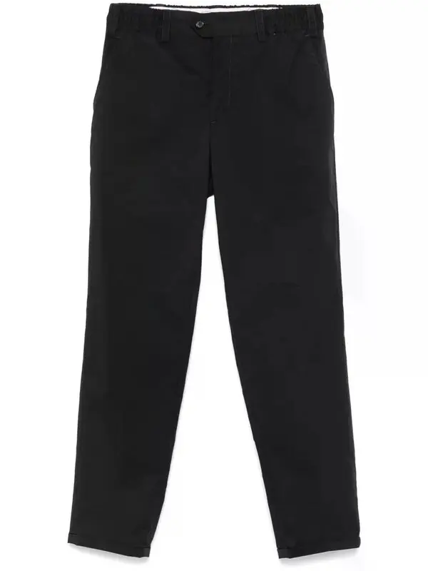 PT TORINO Elasticated-waistband Trousers - Black