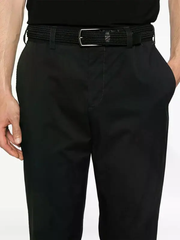 PT TORINO Elasticated-waistband Trousers - Black