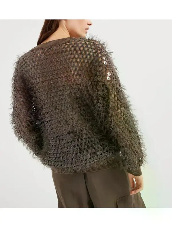 Brunello Cucinelli Brushed V-neck Sweater