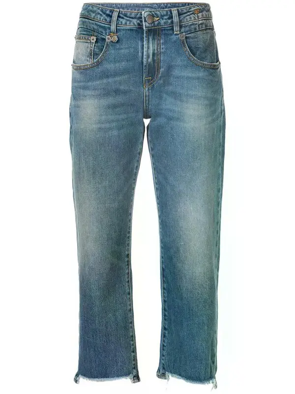 R13 Cropped Straight-leg Jeans