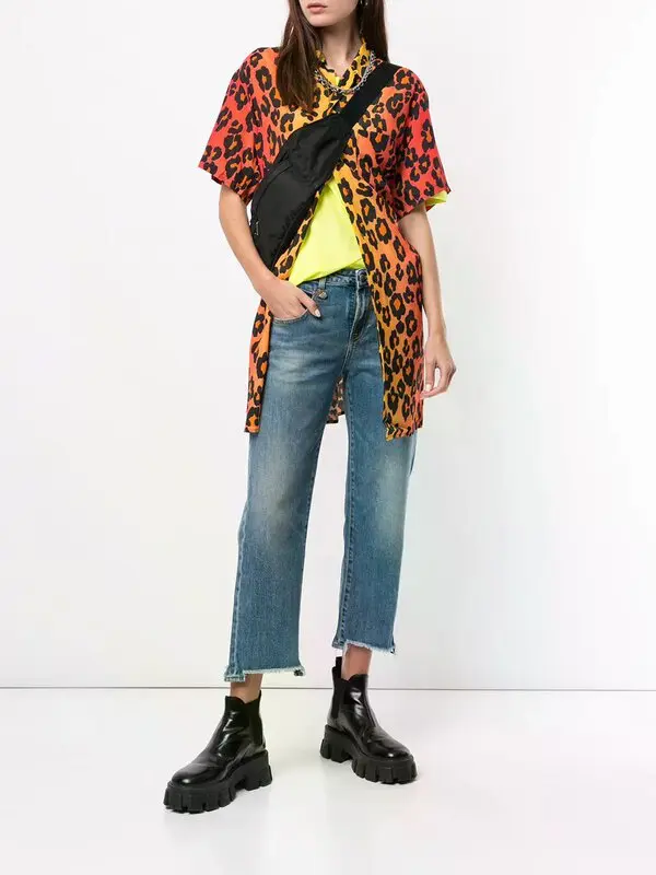 R13 Cropped Straight-leg Jeans