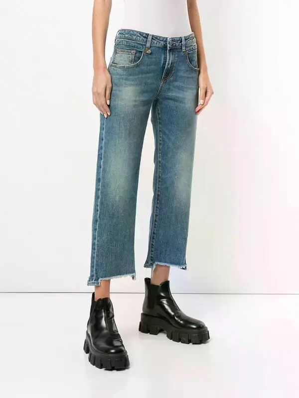 R13 Cropped Straight-leg Jeans