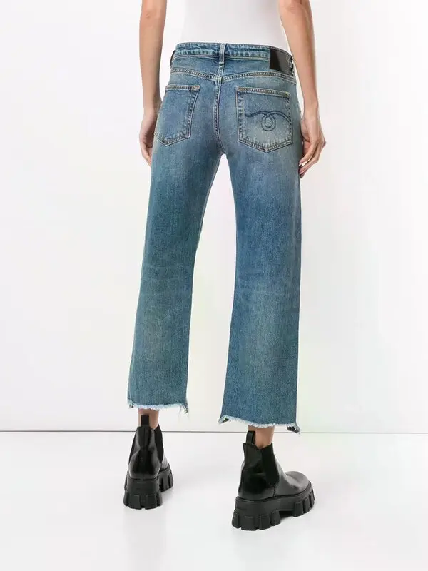 R13 Cropped Straight-leg Jeans