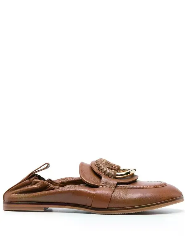See By Chloé Ring-detail Leather Loafers