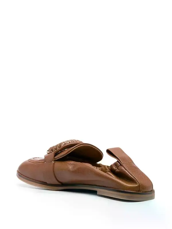 See By Chloé Ring-detail Leather Loafers