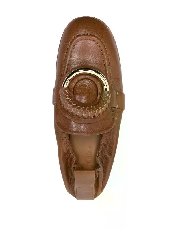 See By Chloé Ring-detail Leather Loafers
