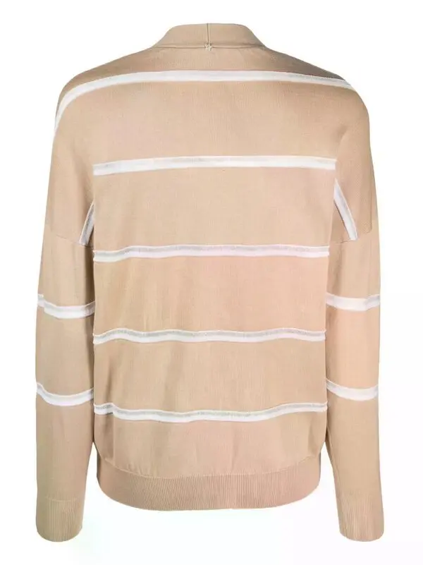 Lorena Antoniazzi Striped Knitted Cardigan