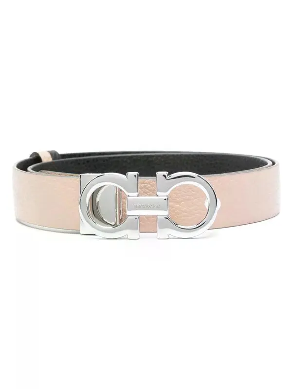 FERRAGAMO Gancini Reversible Leather Belt - Neutrals
