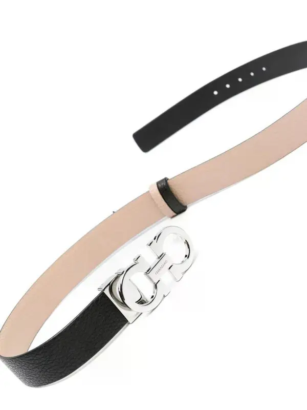 FERRAGAMO Gancini Reversible Leather Belt - Neutrals