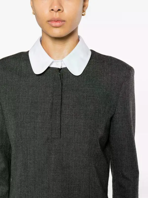 Thom Browne Virgin Wool Shift Minidress