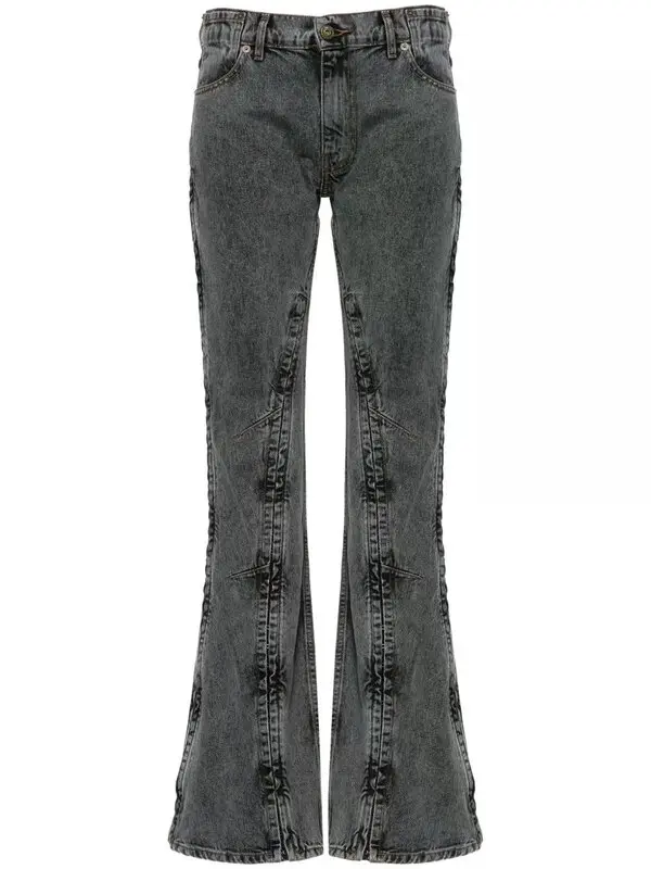 Y/project Faded Bootcut Jeans - Black