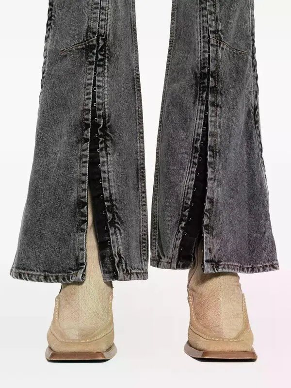 Y/project Faded Bootcut Jeans - Black
