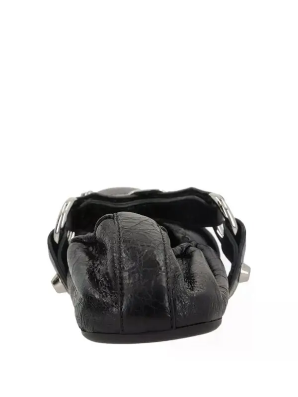 Balenciaga City Leather Ballet Flats - Black