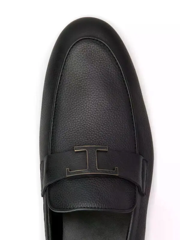 TOD'S Timeless Leather Loafers - Black