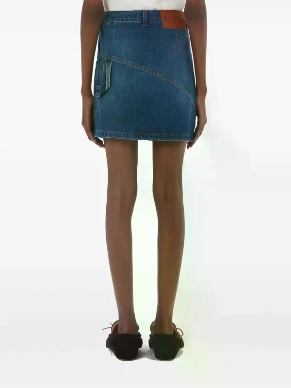 JW Anderson Twisted Denim Mini Skirt - Blue