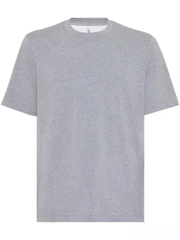 Brunello Cucinelli Mélange-effect Cotton-blend T-shirt