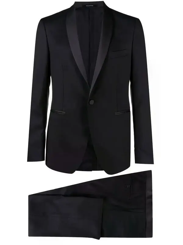 Tagliatore Tailored Single-breasted Dinner Suit - Blue