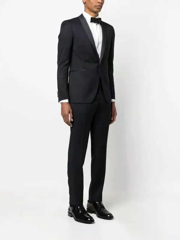 Tagliatore Tailored Single-breasted Dinner Suit - Blue
