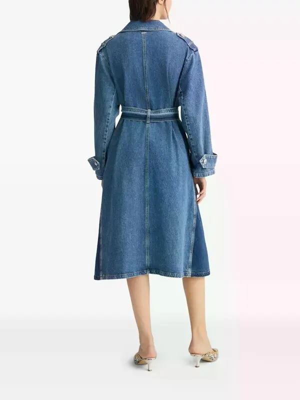 Liu Jo Double-breasted Denim Trench Coat