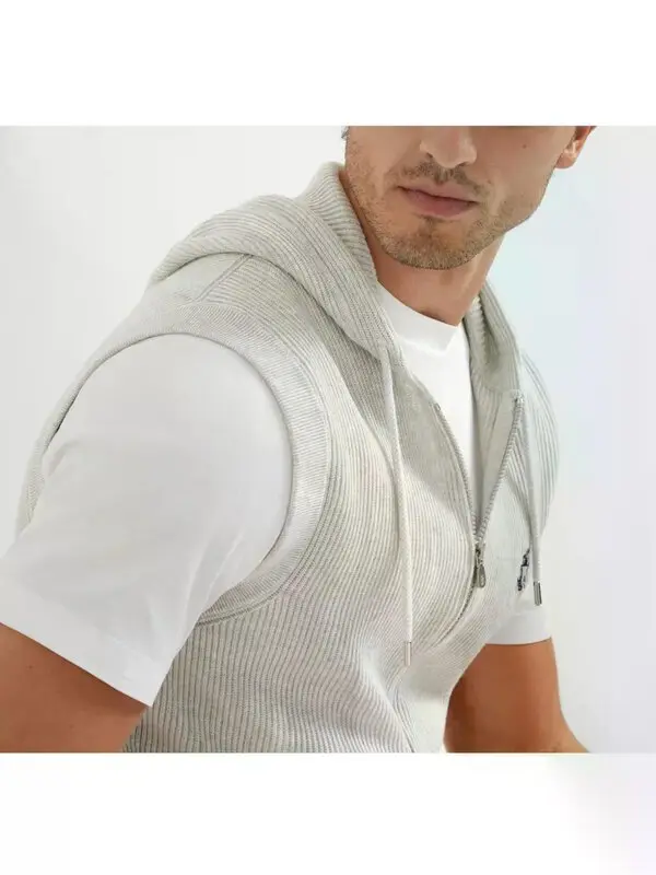Brunello Cucinelli Knitted Vest - Grey