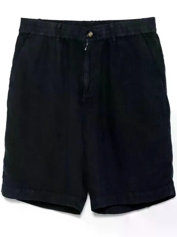 Brunello Cucinelli Linen Bermuda Shorts - Blue