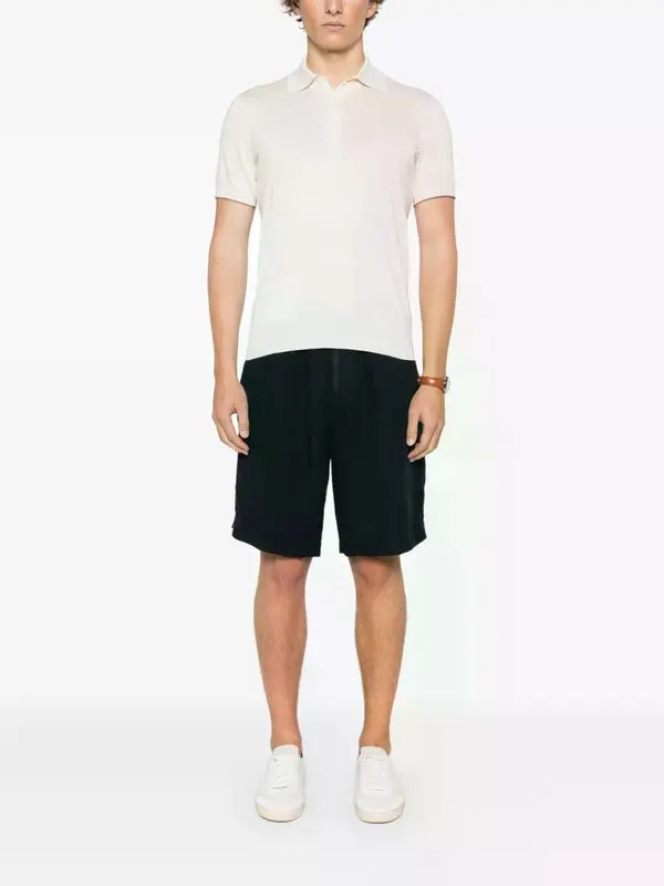 Brunello Cucinelli Linen Bermuda Shorts - Blue