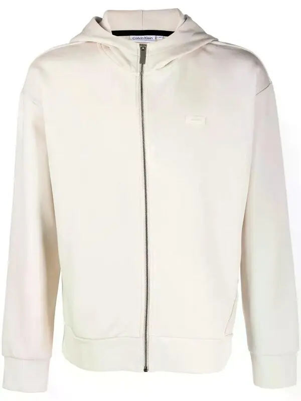 Calvin Klein Logo-patch Zip-up Hoodie
