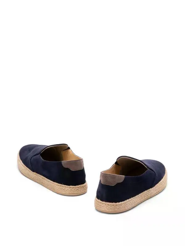 Brunello Cucinelli Suede Slip-on Espadrilles - Blue