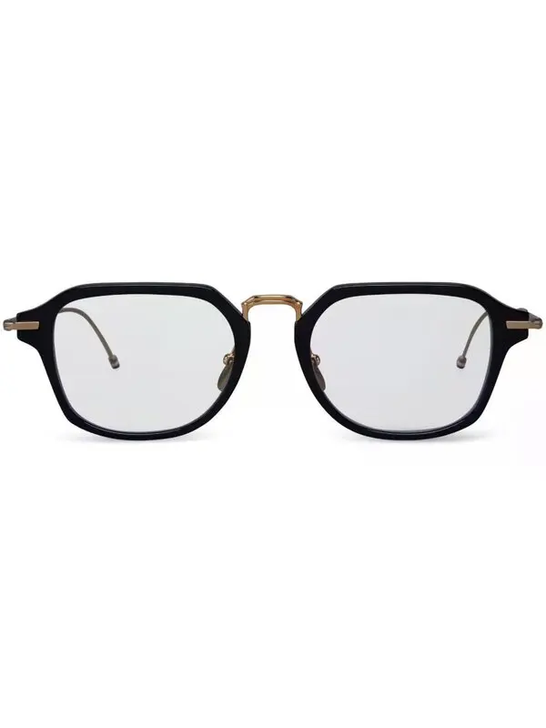 Thom Browne Rectangle Frame Glasses - Blue