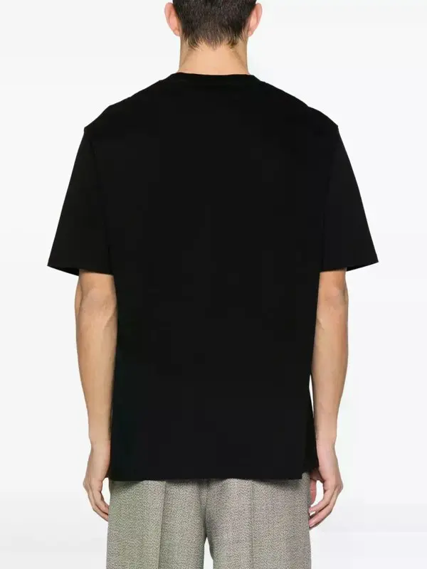 LANVIN Logo-embroidered Cotton T-shirt