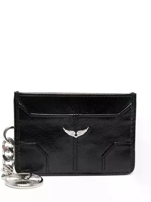 Zadig&Voltaire Sunny Pass Leather Card Holder - Black