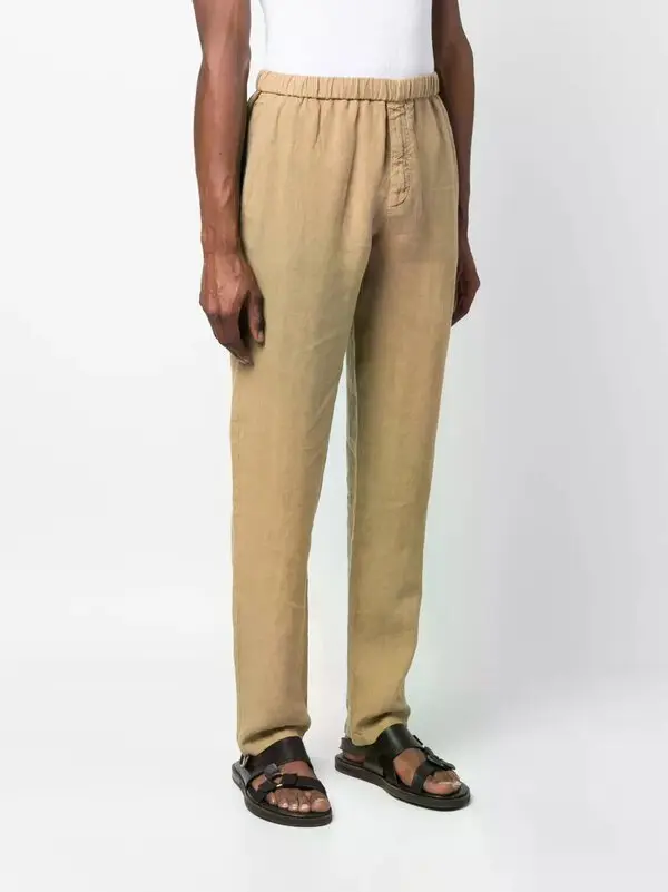 Boglioli Straight-leg Linen Trousers