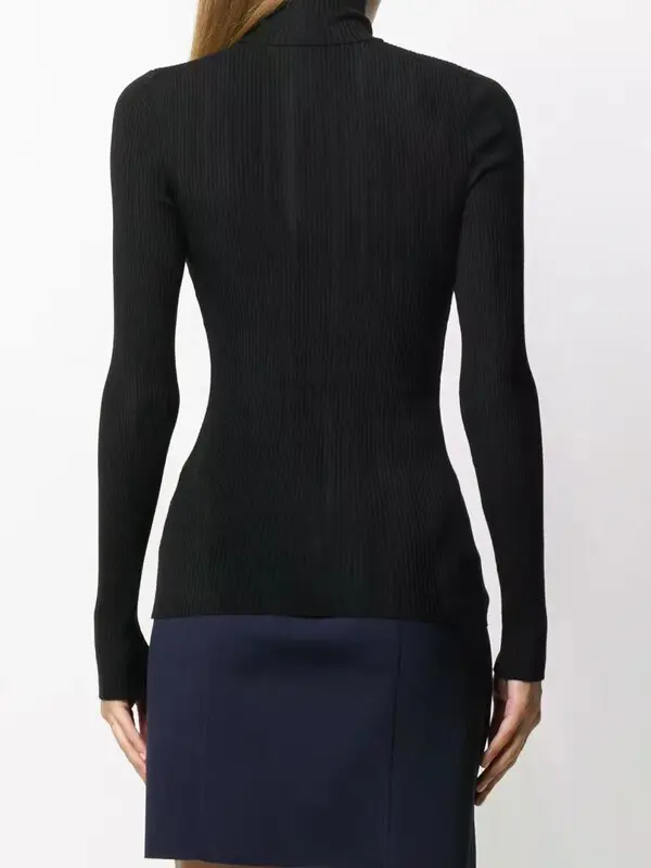 Wolford Roll Neck Ribbed Jumper - Black