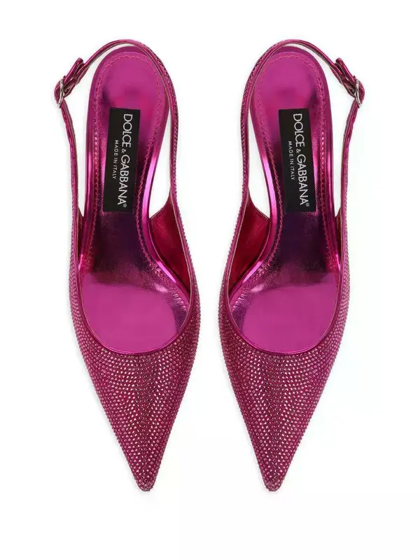 Dolce & Gabbana 60mm Rhinestone-embellished Slingback Pumps