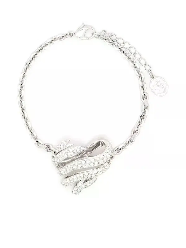 SWAROVSKI Volta Heart-charm Bracelet - Silver