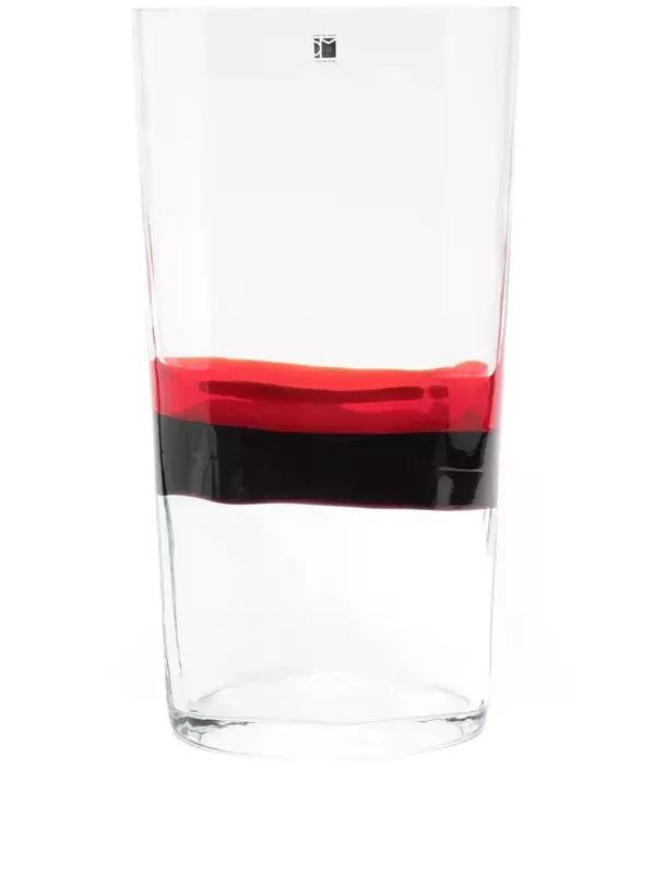 CARLO MORETTI Horizontal Stripe-print Vase - Black