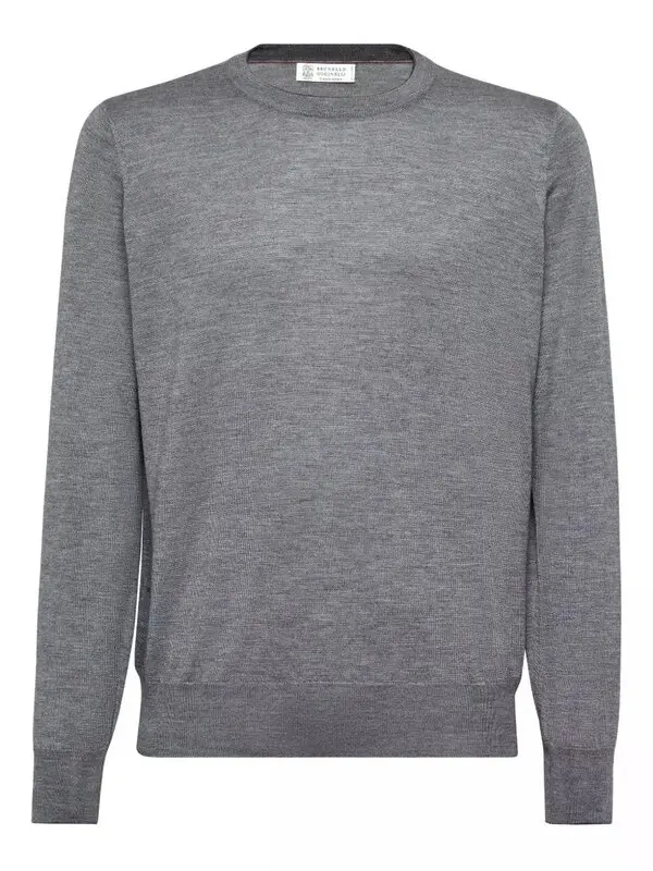 Brunello Cucinelli Cashmere-silk Blend Crew-neck Jumper