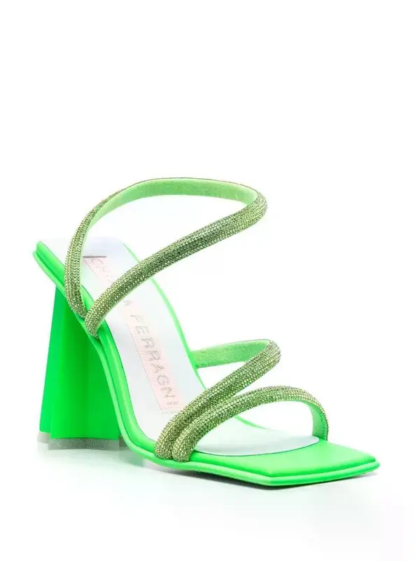 CHIARA FERRAGNI 105mm Crystal-strap Sandals