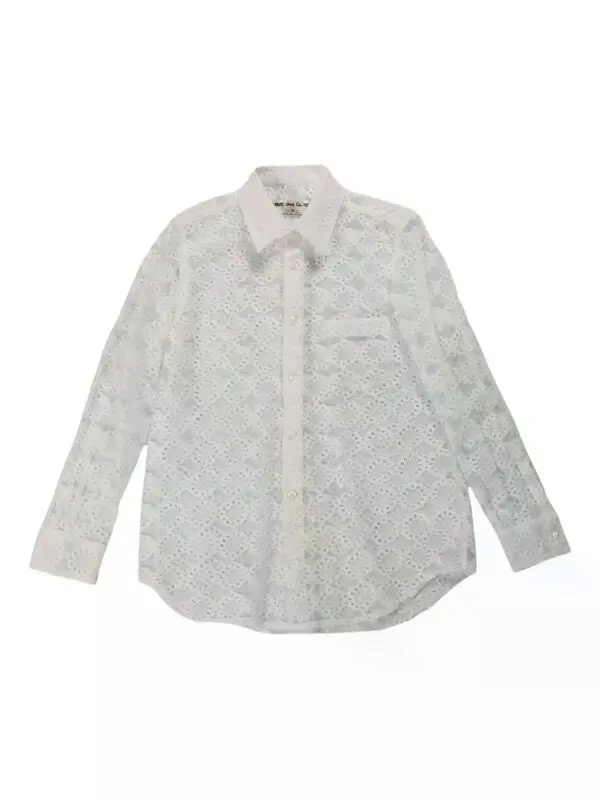 Comme Des Garçons Sheer Lace Shirt