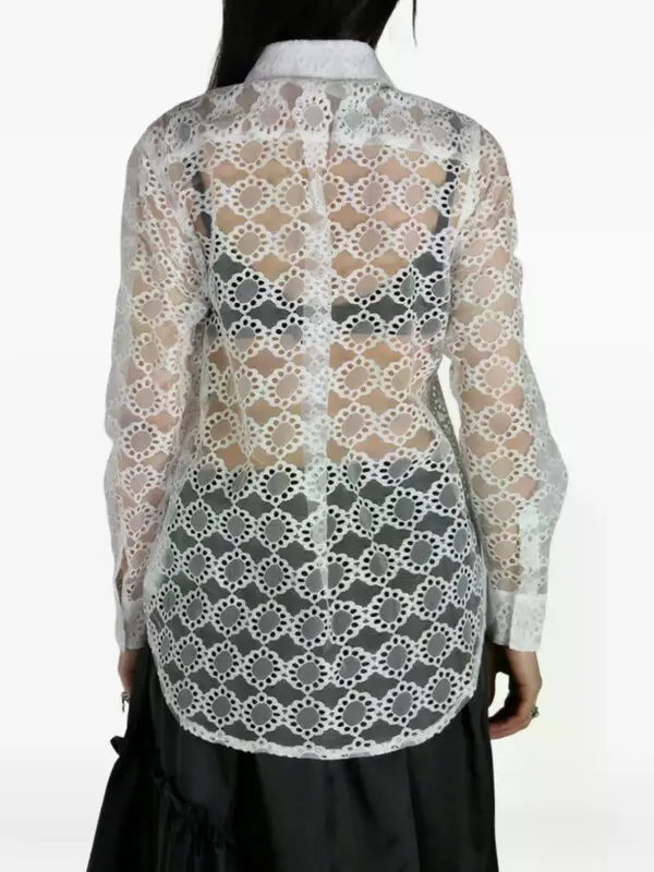 Comme Des Garçons Sheer Lace Shirt