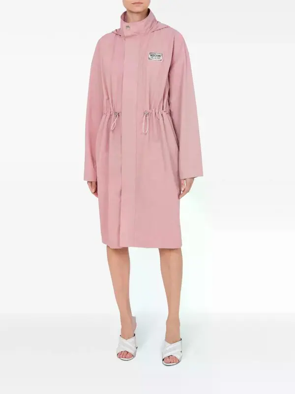Moschino Logo Patch Parka