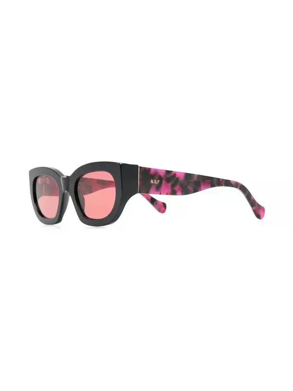 RETROSUPERFUTURE Tortoiseshell-effect Round-frame Sunglasses