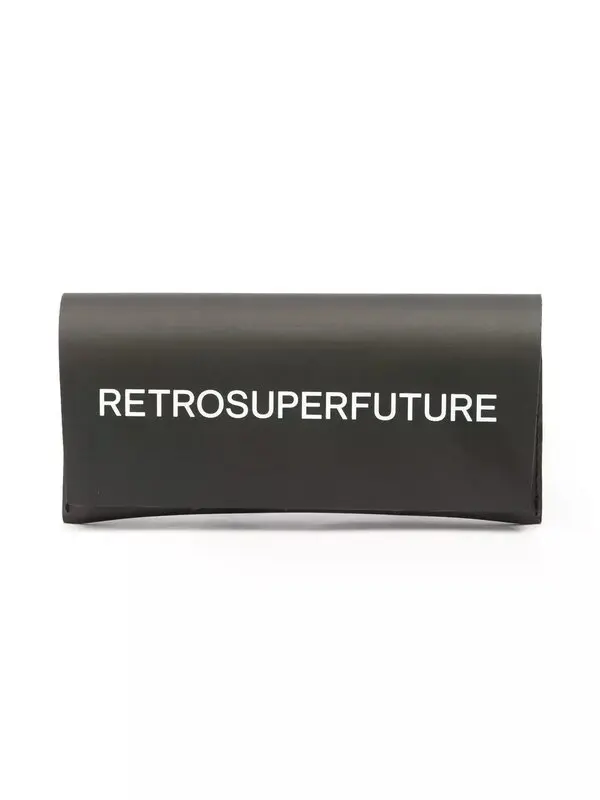 RETROSUPERFUTURE Tortoiseshell-effect Round-frame Sunglasses